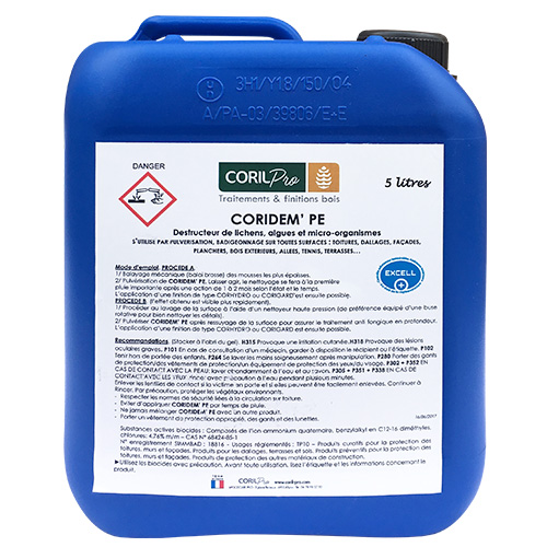Démoussant professionnel Coridem PE de CORIL 5L